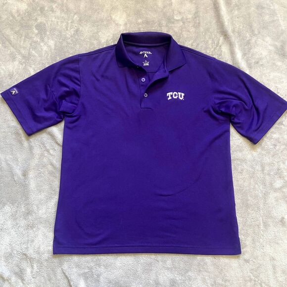Antigua | Shirts | Purple Tcu Polo Shirt | Poshmark